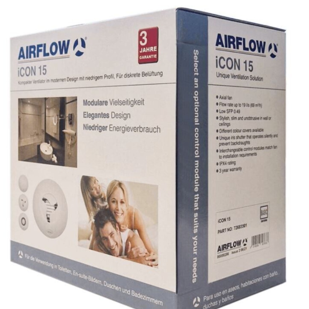 Pre-owned AIRFLOW ICON 15 UNIQE VENTELATION SOLUTION AXIAL FAN - Own4Less